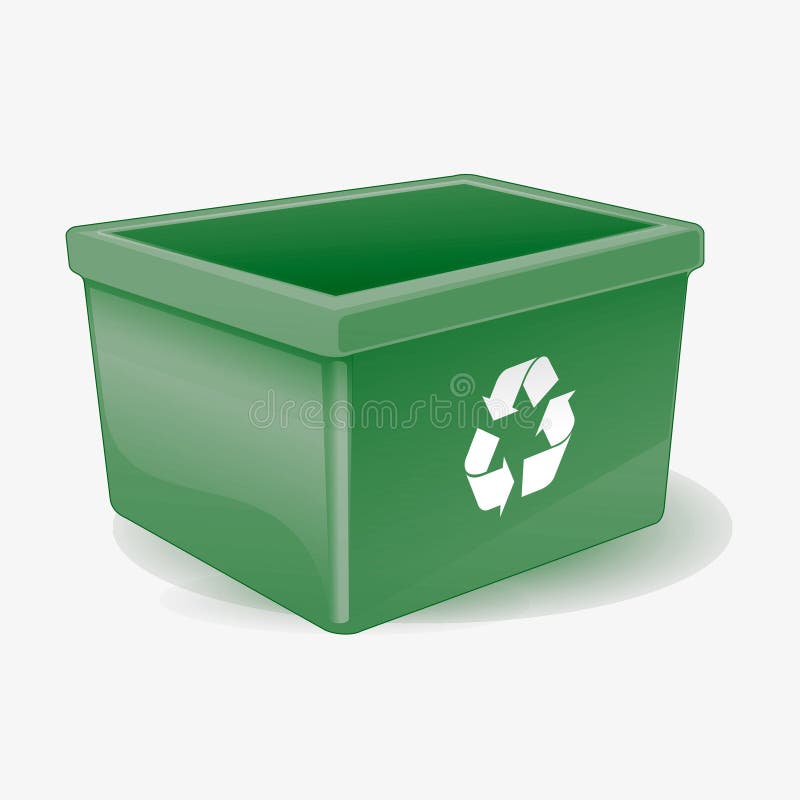 Recycle Bin Collage Element. Stock Illustration - Illustration of ...