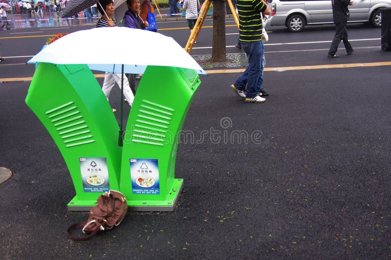 Recycle Bin in Expo2010 Shanghai China Editorial Stock Photo - Image of ...
