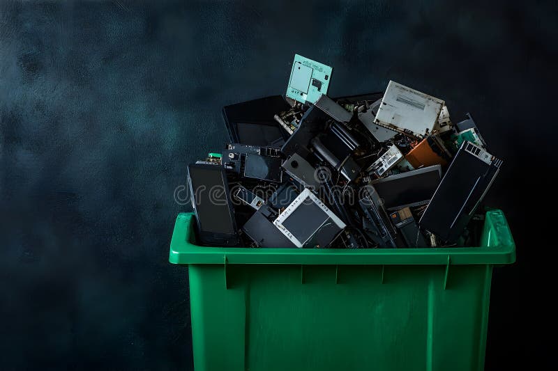 A Recycle Bin Full of Electronic Wastes As a Concept of E Waste ...