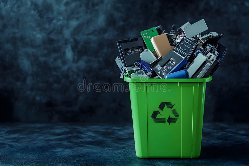 A Recycle Bin Full of Electronic Wastes As a Concept of E Waste ...