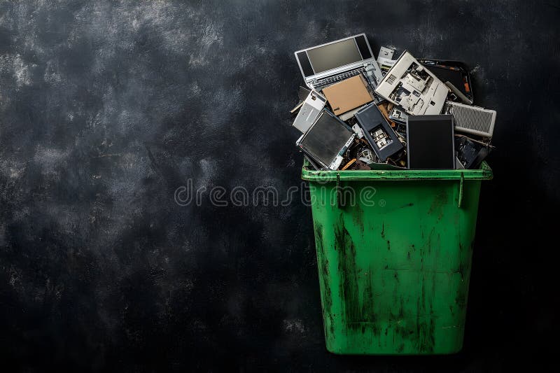 A Recycle Bin Full of Electronic Wastes As a Concept of E Waste ...