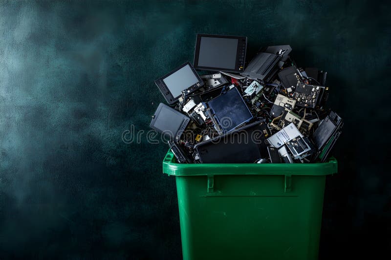 A Recycle Bin Full of Electronic Wastes As a Concept of E Waste ...