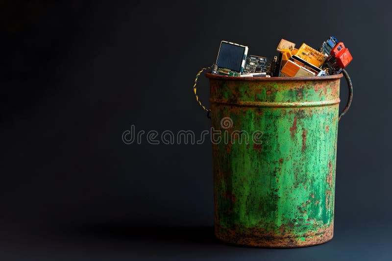 A Recycle Bin Full of Electronic Wastes As a Concept of E Waste ...