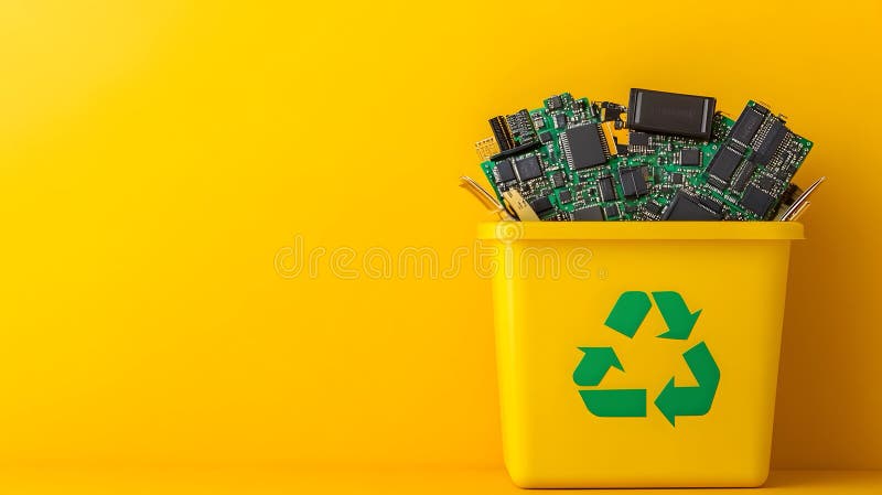 A Recycle Bin Full of Electronic Wastes As a Concept of E Waste ...