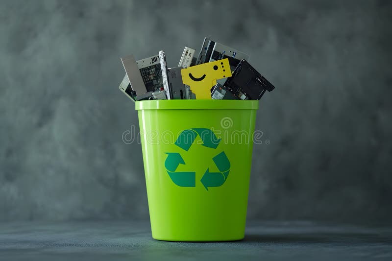 A Recycle Bin Full of Electronic Wastes As a Concept of E Waste ...