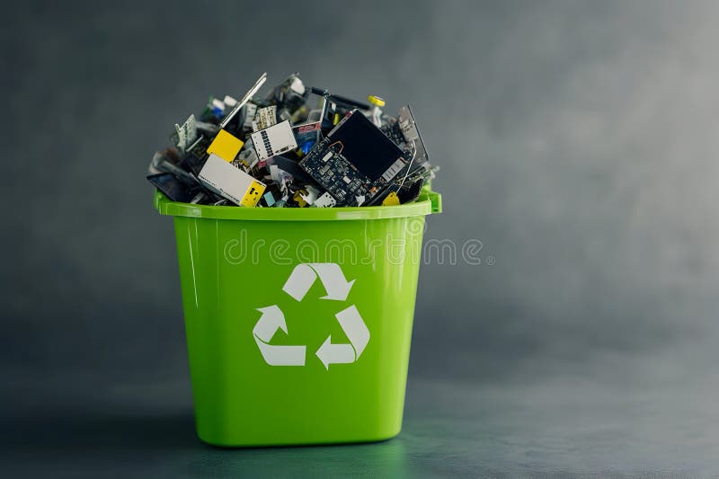 A Recycle Bin Full of Electronic Wastes As a Concept of E Waste ...