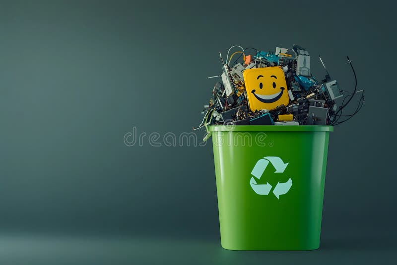 A Recycle Bin Full of Electronic Wastes As a Concept of E Waste ...