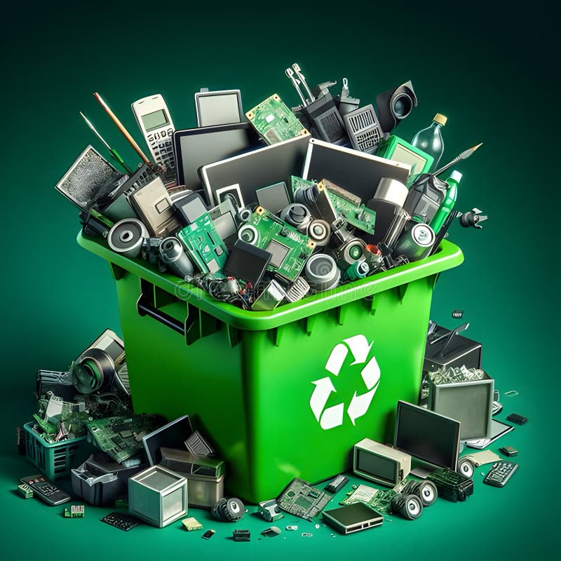 A Recycle Bin Full of Electronic Wastes As a Concept of E Waste ...