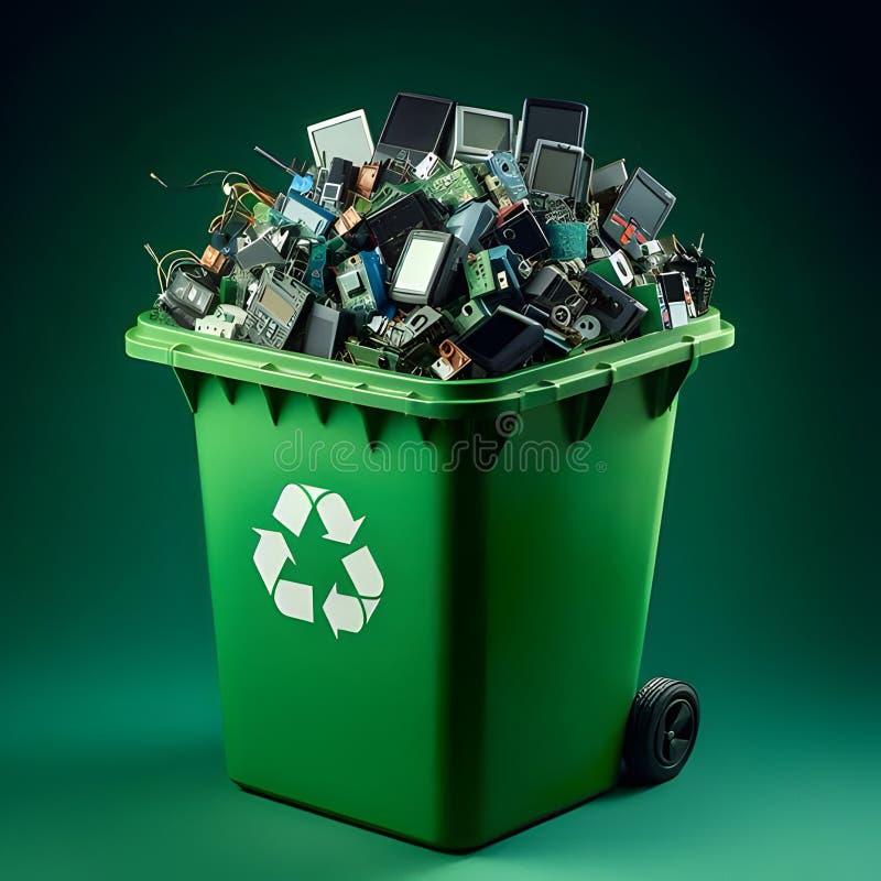 A Recycle Bin Full of Electronic Wastes As a Concept of E Waste ...