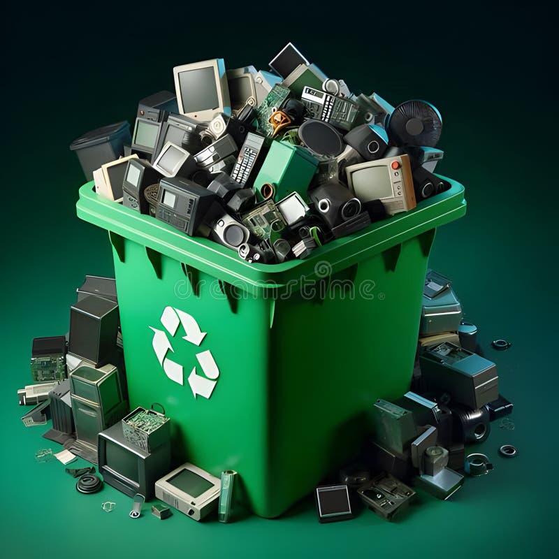 A Recycle Bin Full of Electronic Wastes As a Concept of E Waste ...