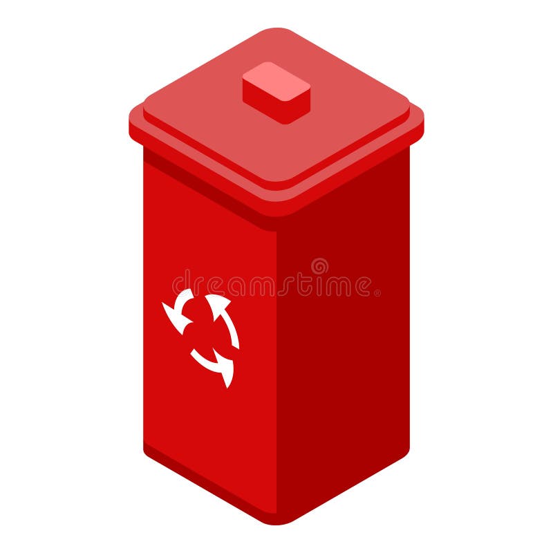 Red Recycle Bin Cartoon Stock Illustrations – 368 Red Recycle Bin ...