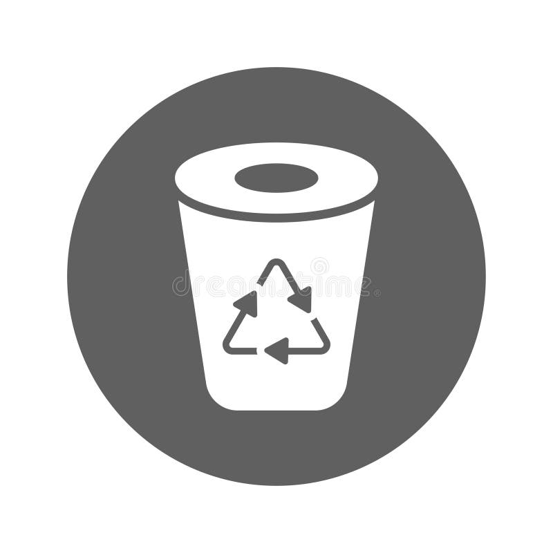 Recycle Bin icon stock vector. Illustration of print - 293779301