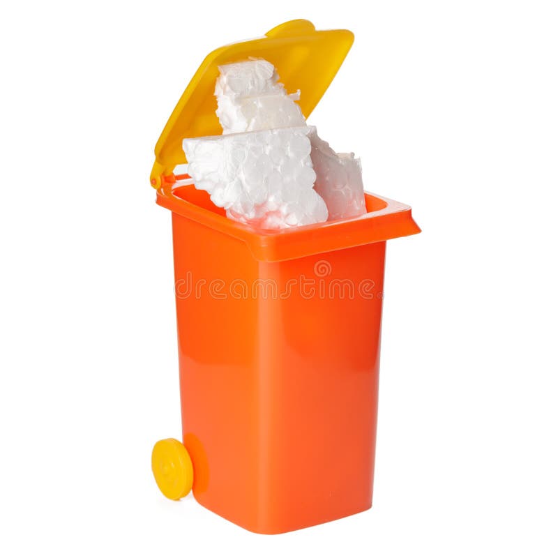 Recycle Bin Isolated on White Background. Creative Photo. Stock Image ...