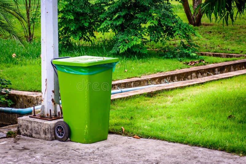 Recycle Bin, To Put Unused Things and Garbage Stock Image - Image of ...