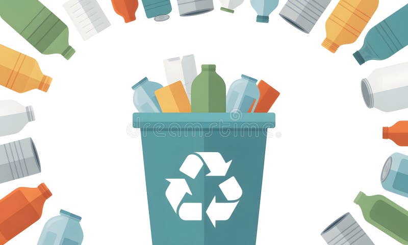 Cartoon Recycle Bottles Cans Stock Illustrations – 133 Cartoon Recycle ...