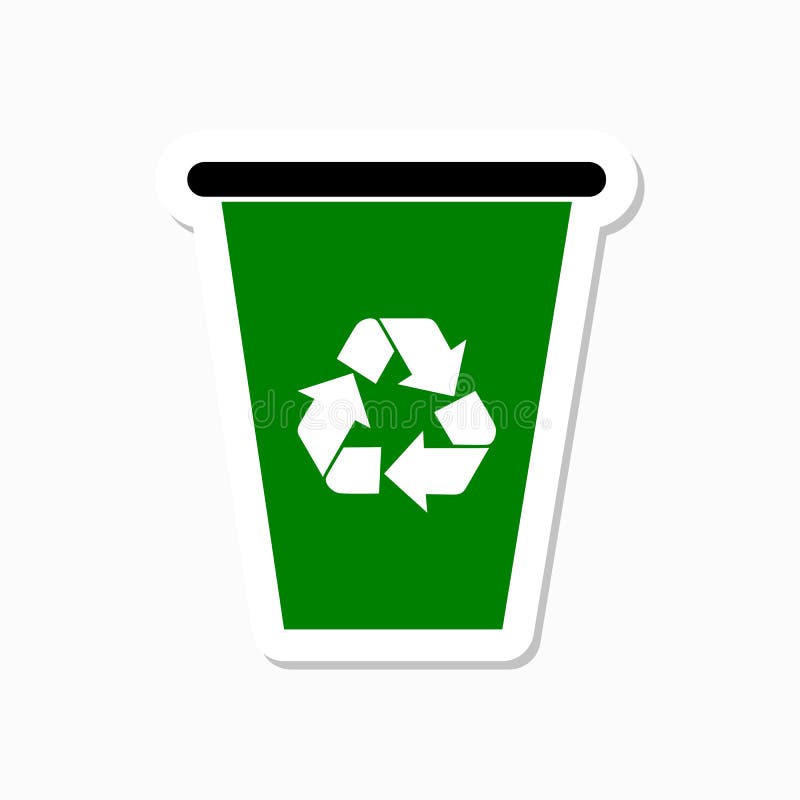 Recycle Bin Recycle Sign Sticker Stock Illustrations – 1,441 Recycle ...