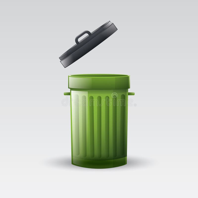 Recycle Bin. Vector Illustration Decorative Design Stock Illustration ...