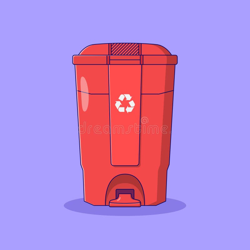 Recycle Bin Vector Illustration Trash Can Garbage Can Stock Vector Illustration Of Element