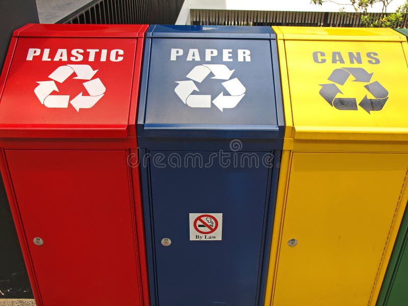 Recycle Bins stock image. Image of waste, recycle, classify - 24340525