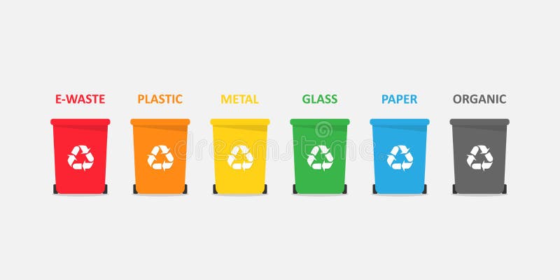 Garbage Segregation Icons Stock Illustrations – 241 Garbage Segregation ...