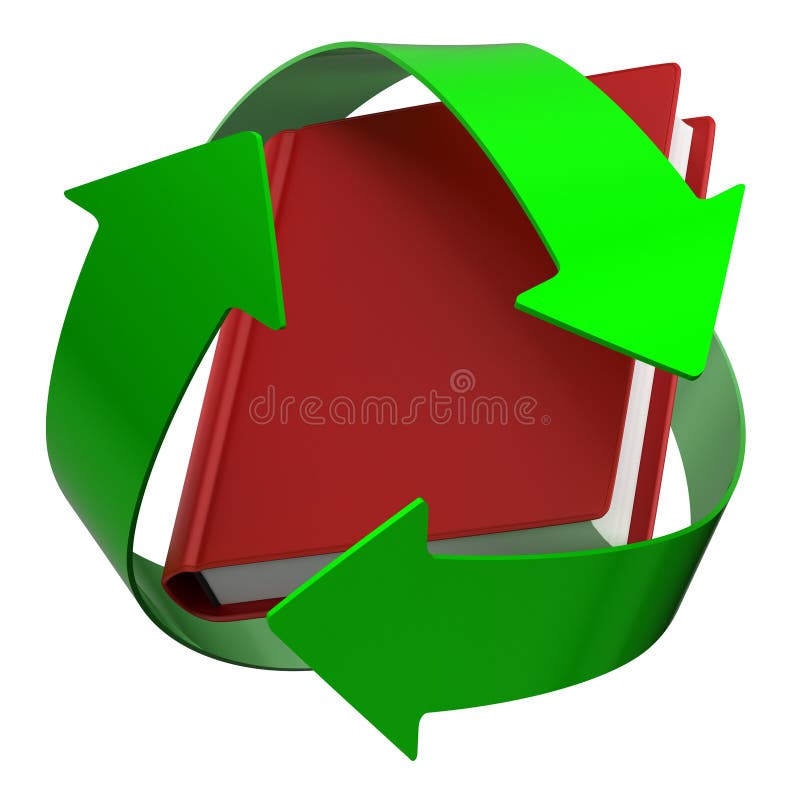 Recycle book stock illustration. Illustration of conservation - 34716810