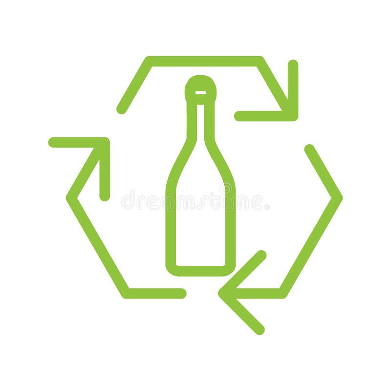 Recycle Bottle. Vector Illustration Decorative Design Stock Vector ...