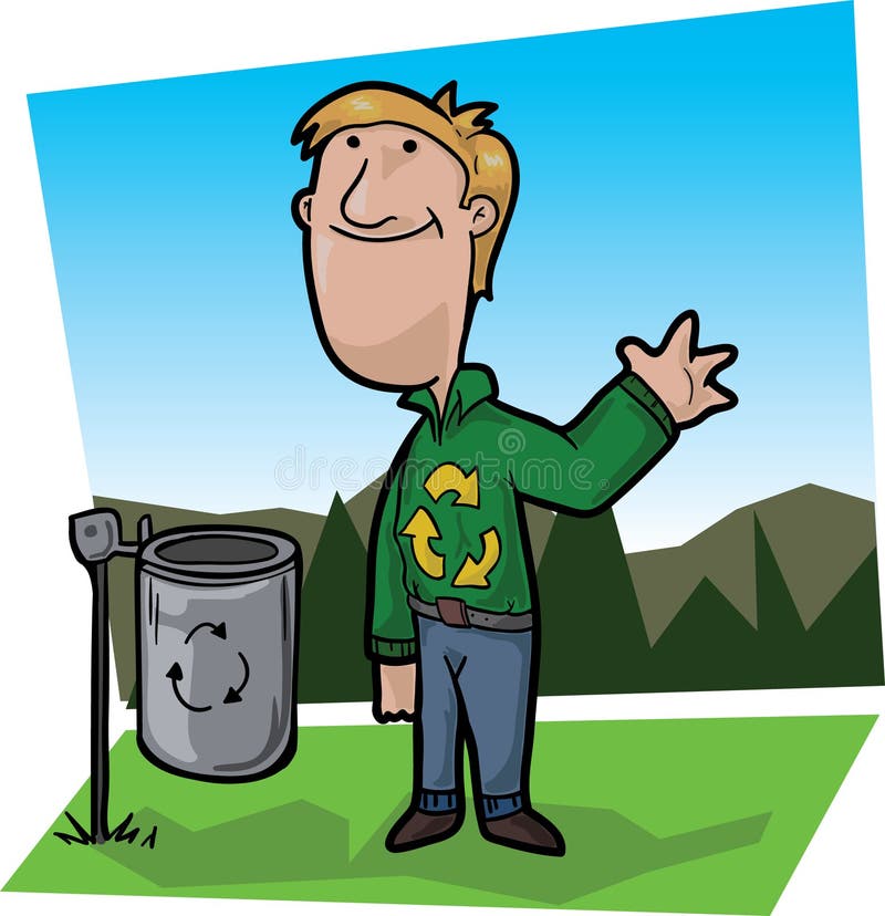 Recycle boy stock illustration. Illustration of young - 19137658