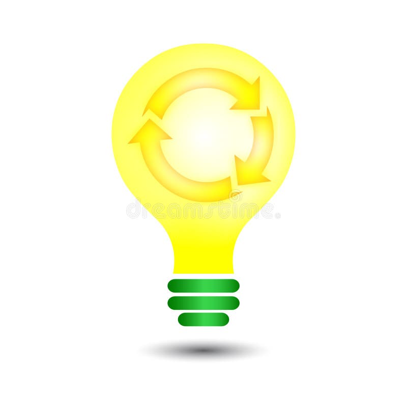 Recycle bulb stock vector. Illustration of bulb, environment - 22871346