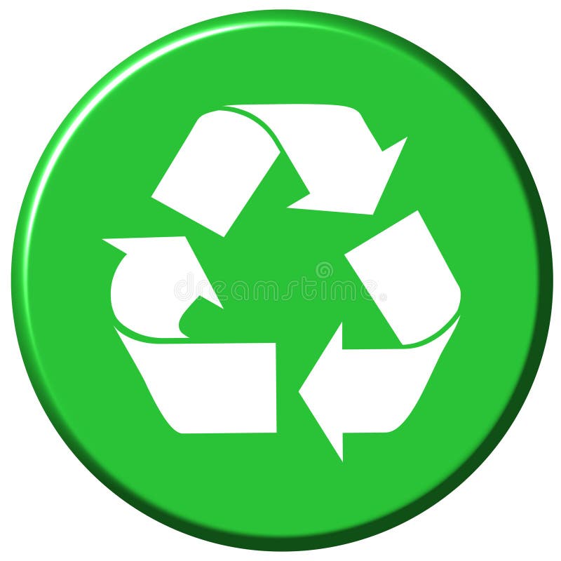 Recycle icon stock illustration. Illustration of buttons - 2572147