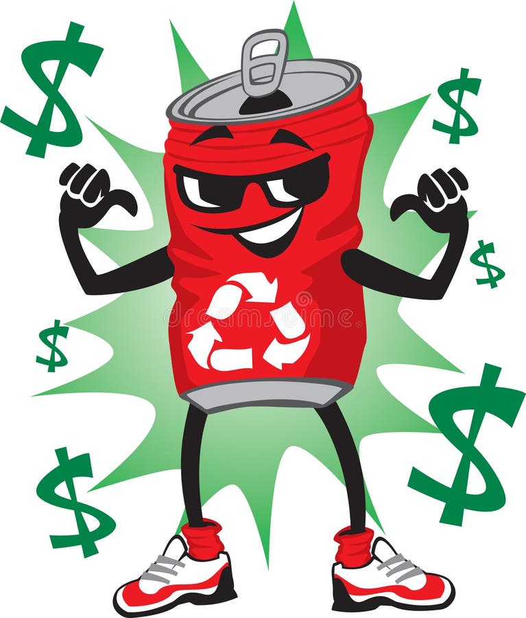 Recycle Can Character stock vector. Illustration of recycle - 8337463