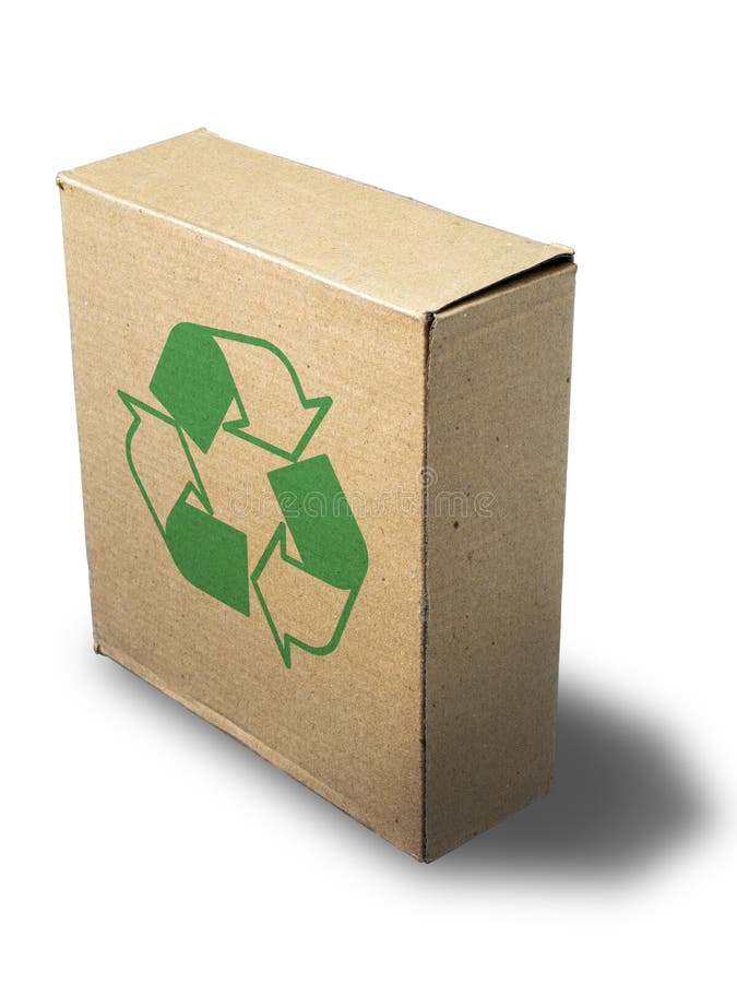Recycled paper box. stock photo. Image of case, board - 25682866