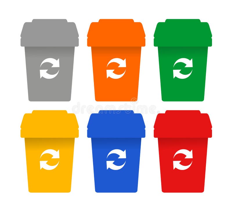 Recycle color symbols stock vector. Illustration of ecology - 145805096