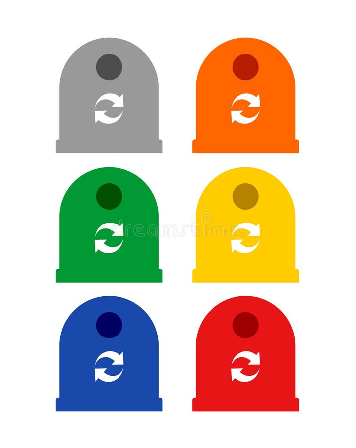 Recycle color symbols stock vector. Illustration of design - 150363461