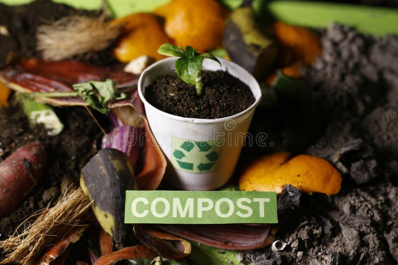Recycle and composting stock image. Image of garbage - 309842231