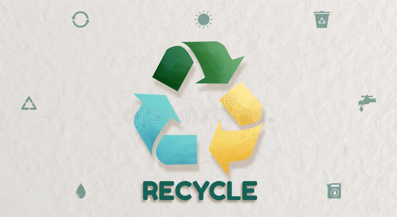Recycle Concept, Project of Saving the Planet and Energy Concept. Stock ...