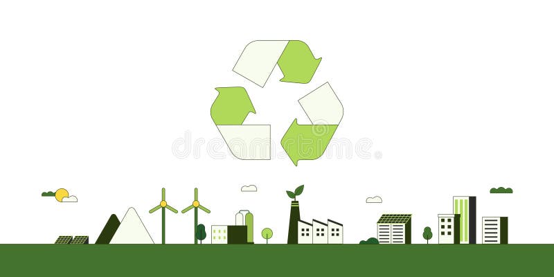 Recycle Concept. Sustainable of Green Energy, Ecology and Environment ...