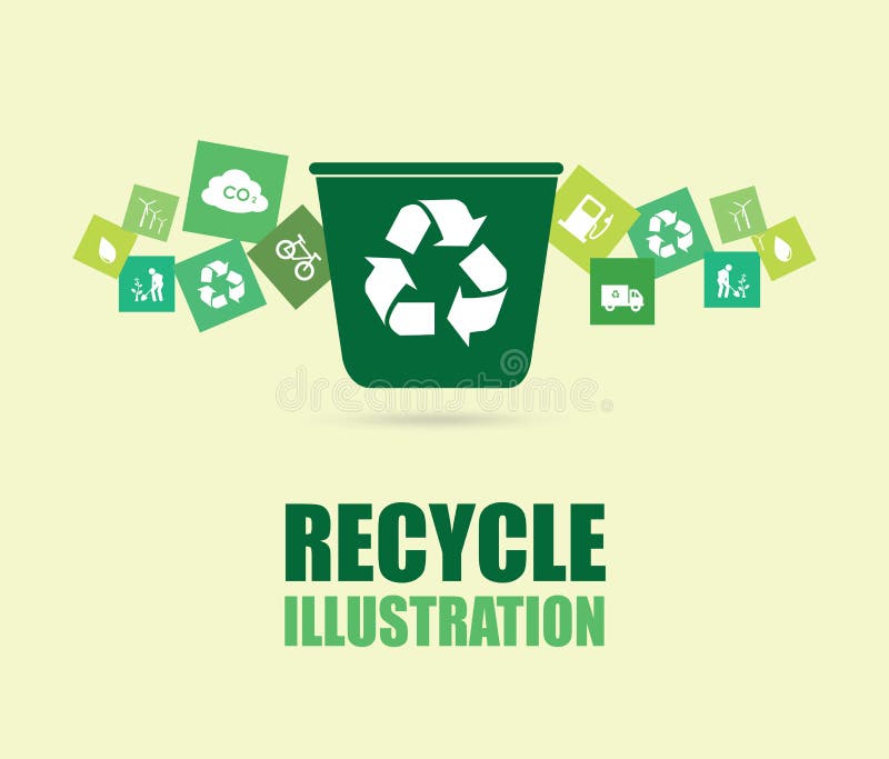 Recycle design stock vector. Illustration of sign, pattern - 38768365