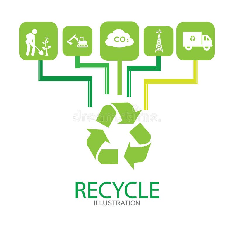 Recycle design stock vector. Illustration of vector, cardboard - 46222484