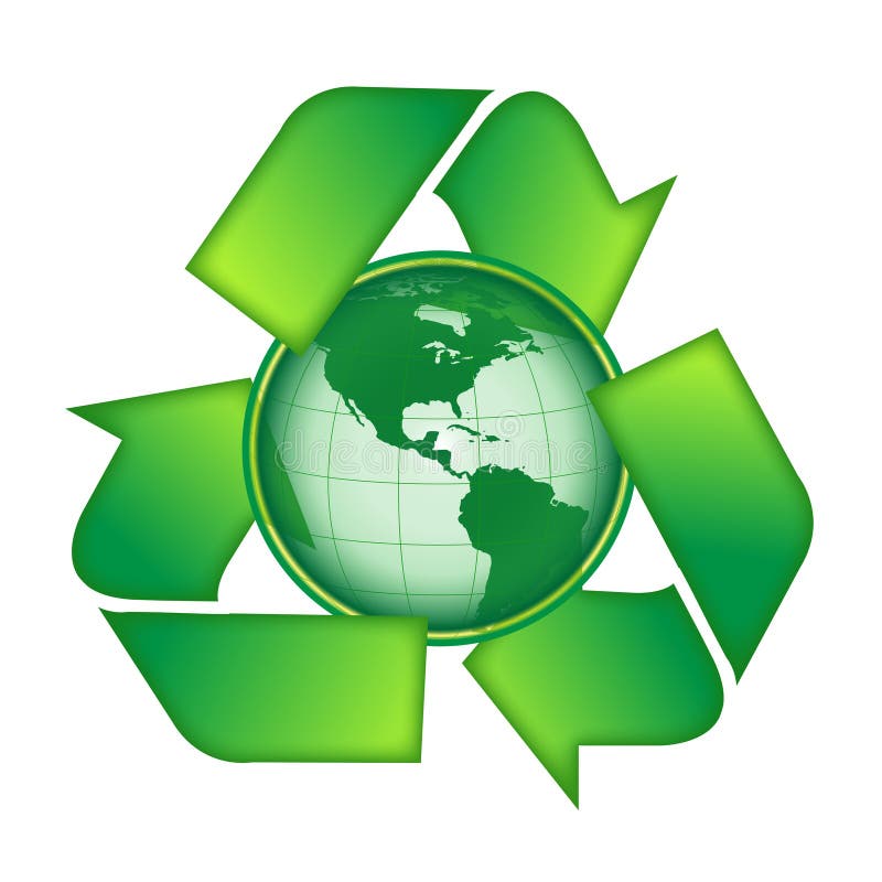 Recycle earth stock vector. Illustration of environmental - 13048256
