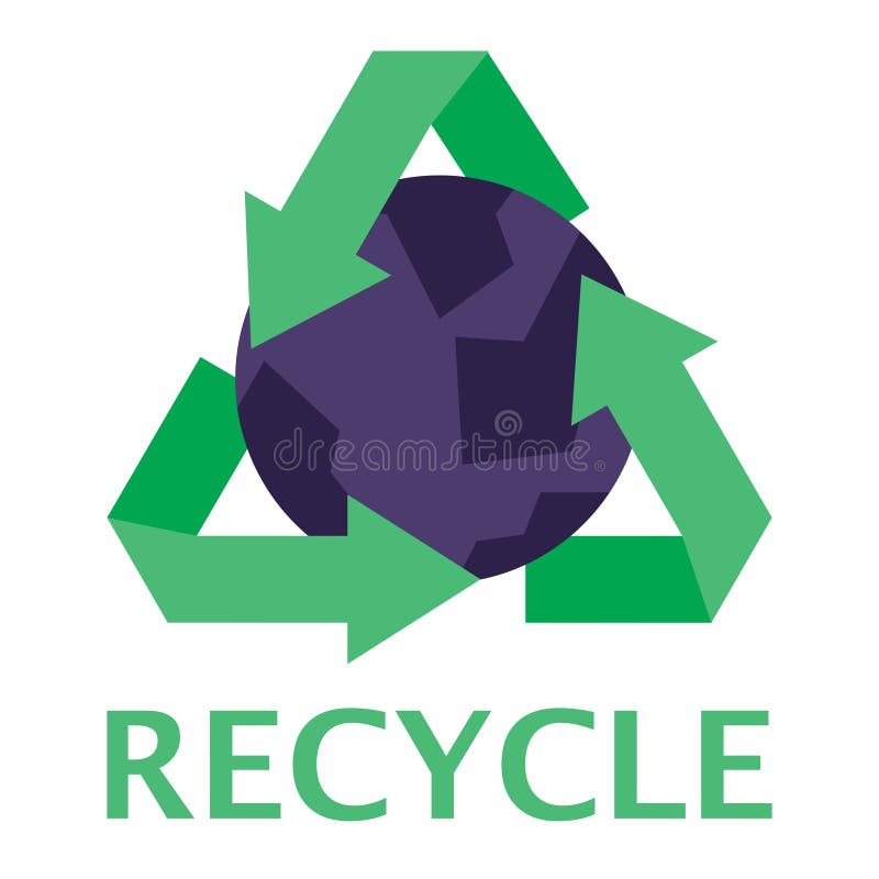 Recycle Earth Friendly Symbol Vector Stock Vector - Illustration of ...