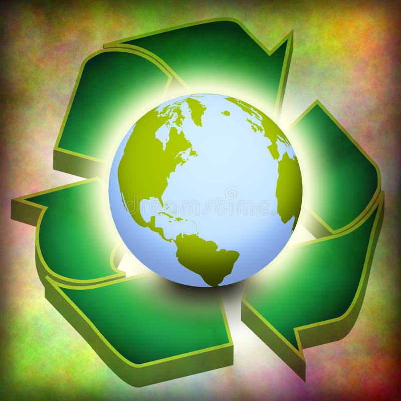 Recycle Earth stock illustration. Illustration of ecology - 31590027