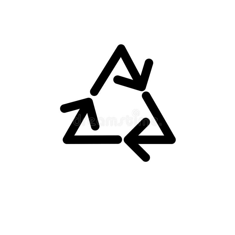 Recycle, Ecology Recycling Solid Flat Vector Icon Isolated on White Background Stock Vector ...