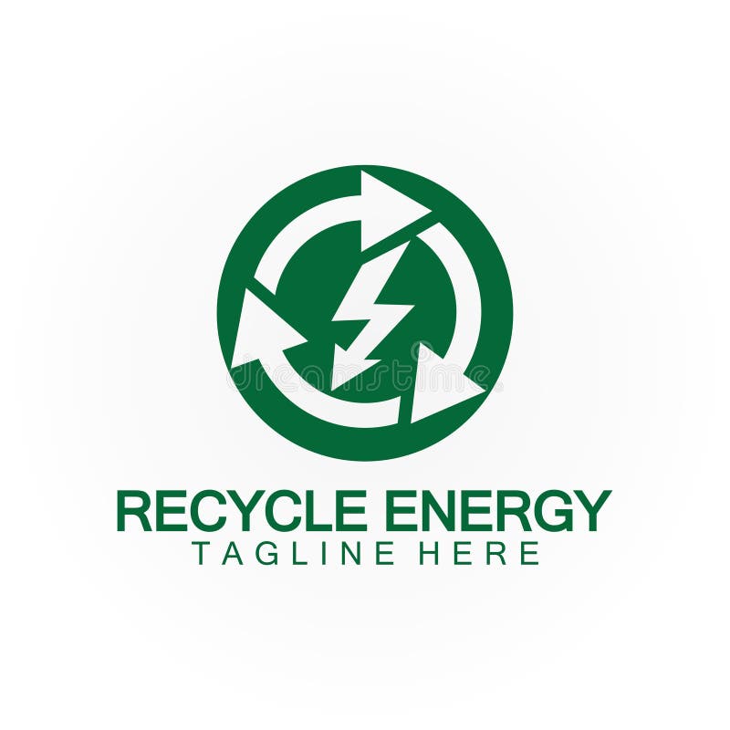 Recycle Energy Recycle Power Logo Vector Illustration Icon Design Stock ...
