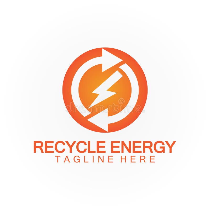Recycle Energy Recycle Power Logo Vector Illustration Icon Design Stock ...