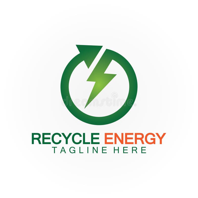 Recycle Energy Recycle Power Logo Vector Illustration Icon Design Stock ...