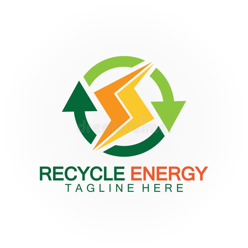 Recycle Energy Recycle Power Logo Vector Illustration Icon Design Stock ...