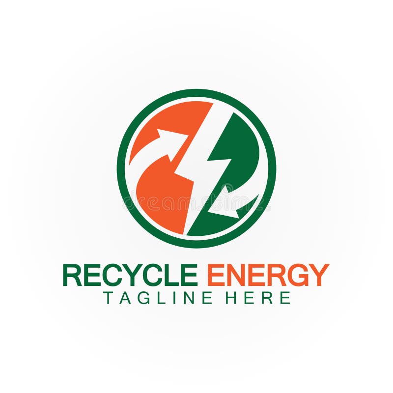 Recycle Energy Recycle Power Logo Vector Illustration Icon Design Stock ...