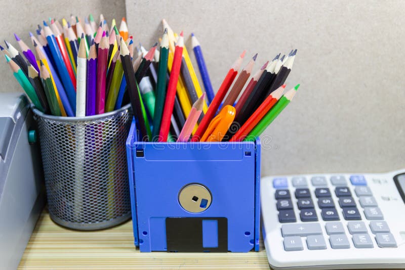 Recycle Floppy Disk, Creative Objects Used Stock Image - Image of ...