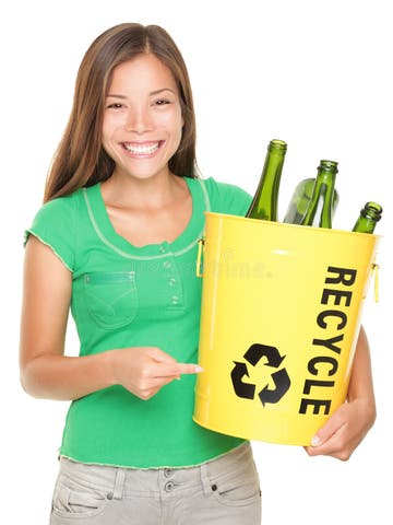 Recycle girl stock photo. Image of beautiful, environmentalist - 17336958