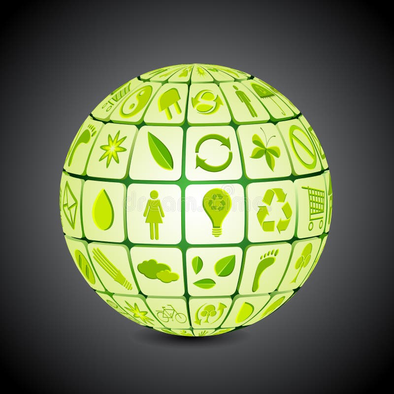 Recycle Globe stock vector. Illustration of fresh, globe - 20493667